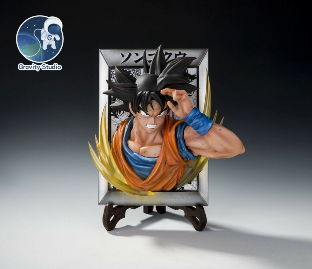 Son Goku & Vegeta Frame Decoration/Fridge Magnet - Dragon Ball Resin Statue - Gravity Studios ...