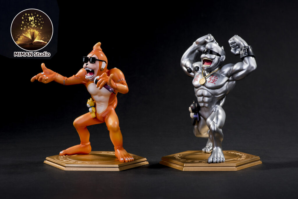 Etemon & Metal Etemon - Digimon Resin Statue - MIMAN Studios - FIGURETOPIA