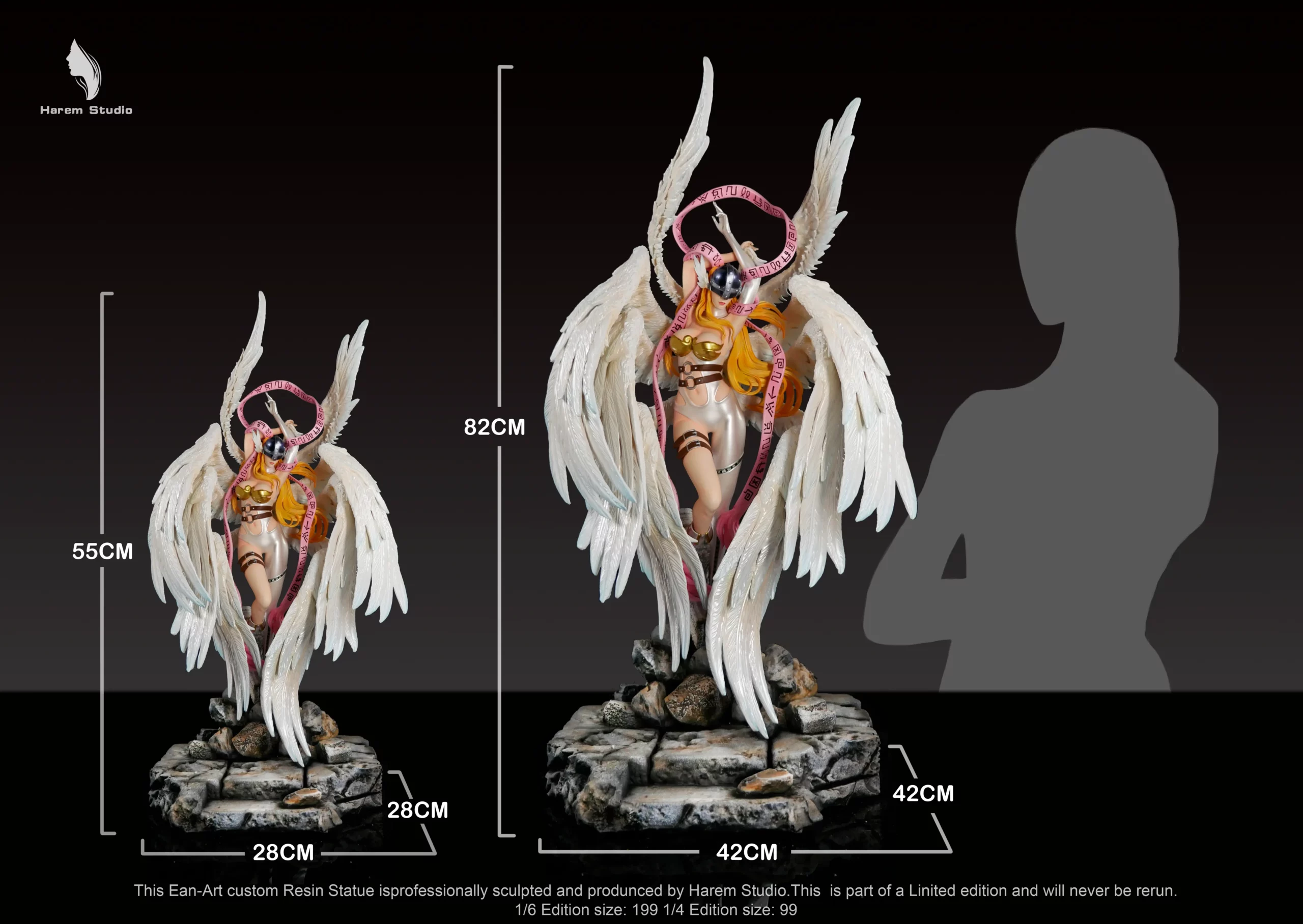 1/6 & 1/4 Scale Angewomon - Digimon Resin Statue - Harem-Studios [In ...
