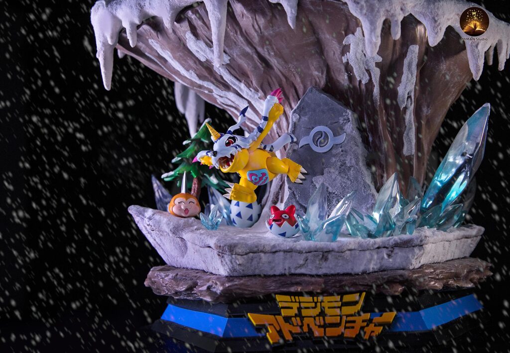 Evolution of Garurumon with LED - Digimon Resin Statue - MIMAN Studios [In Stock] - FIGURETOPIA