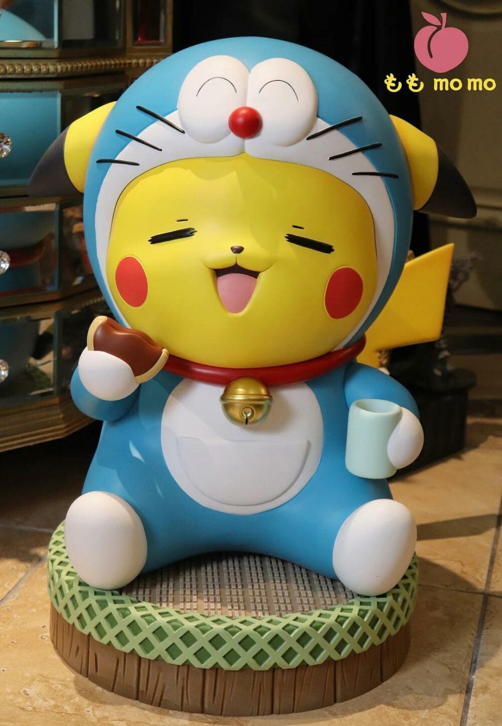 1/1 & Mini Scale Doraemon Cosplay Pikachu - Doraemon Pokemon Resin ...