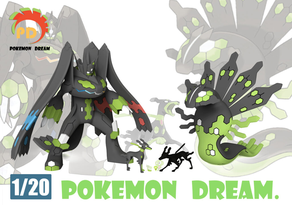 1/20 Scale World Zukan Zygarde Set - Private - Pokemon Resin Statue ...
