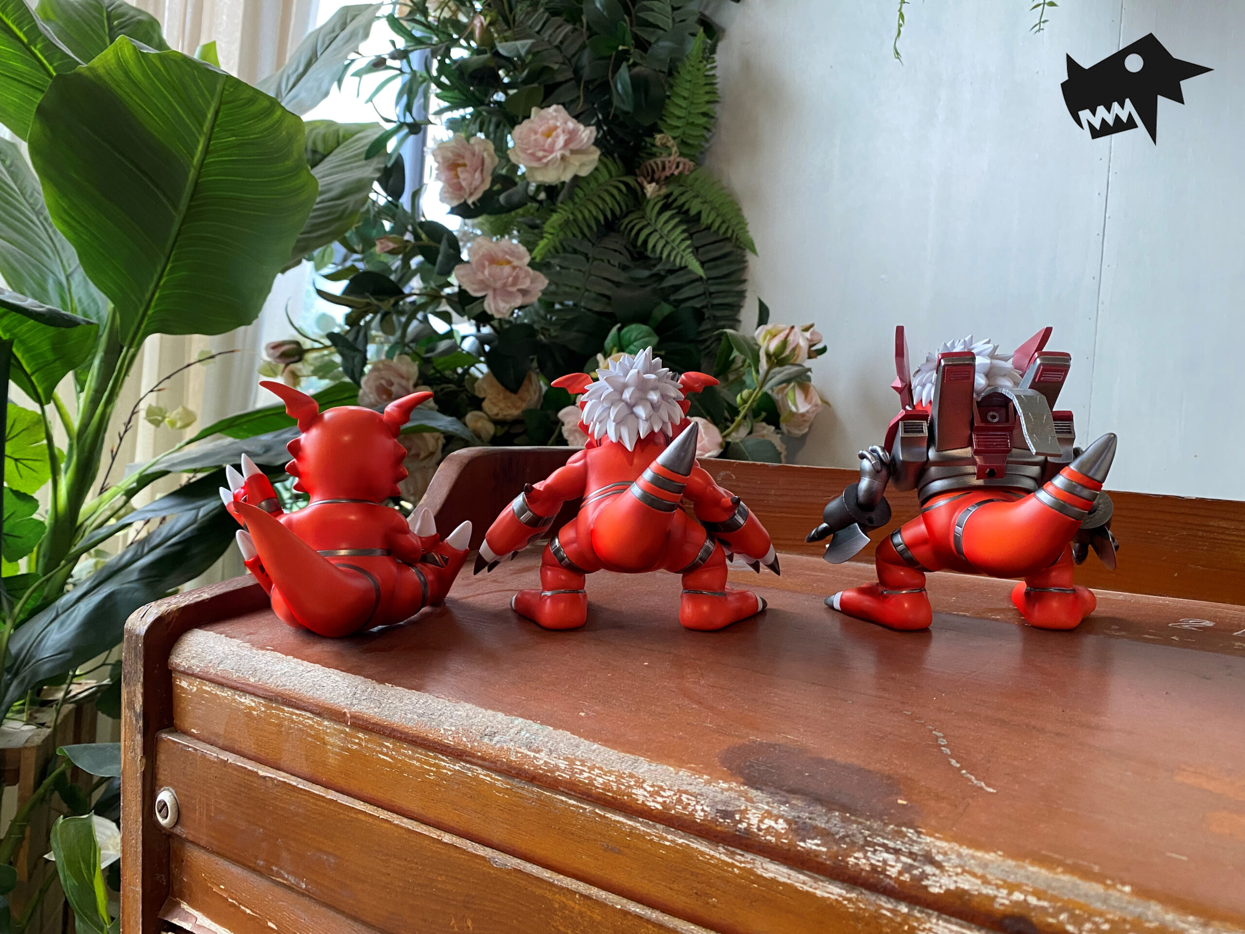 SD Scale Guilmon & Growmon & Megalo Growmon - Digimon Resin Statue - T1 ...