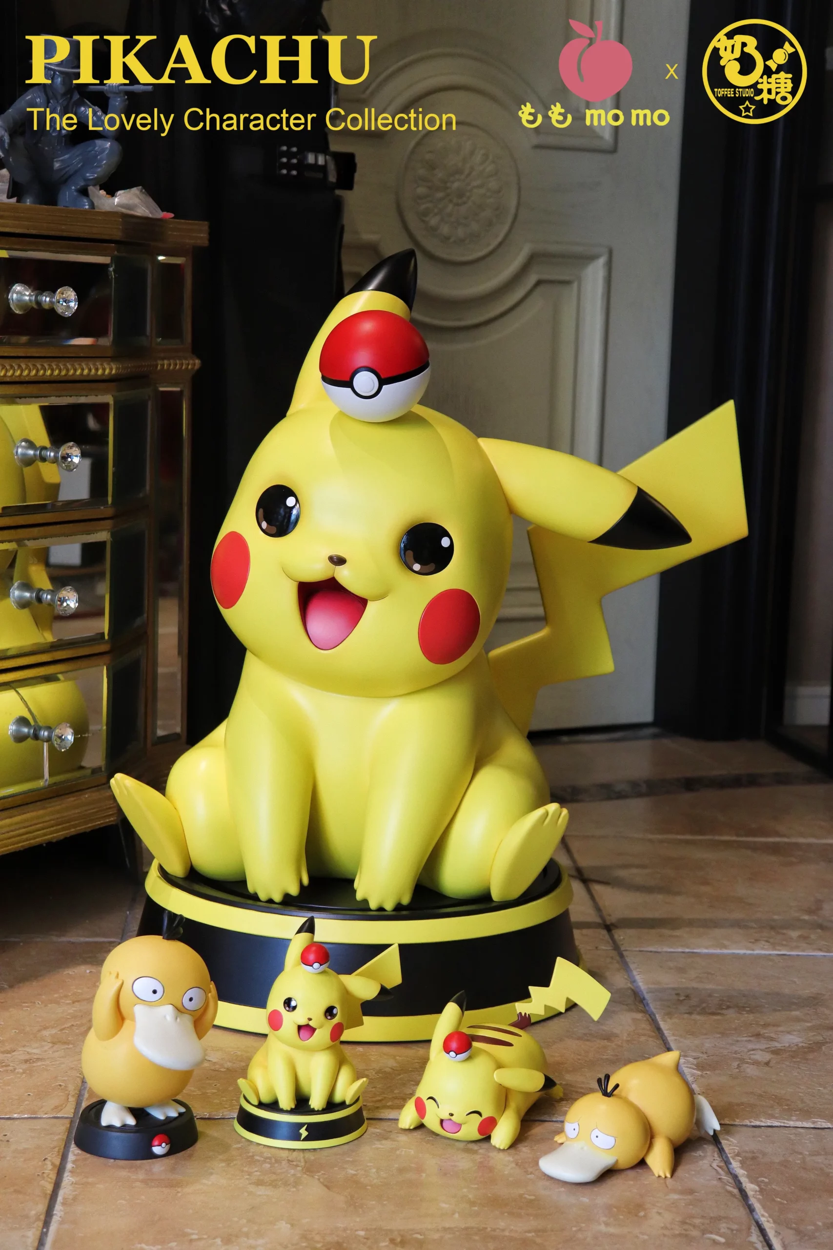 1/1 & Mini Scale Sitting Pikachu - Pokemon Resin Statue - MOMO Studio ...