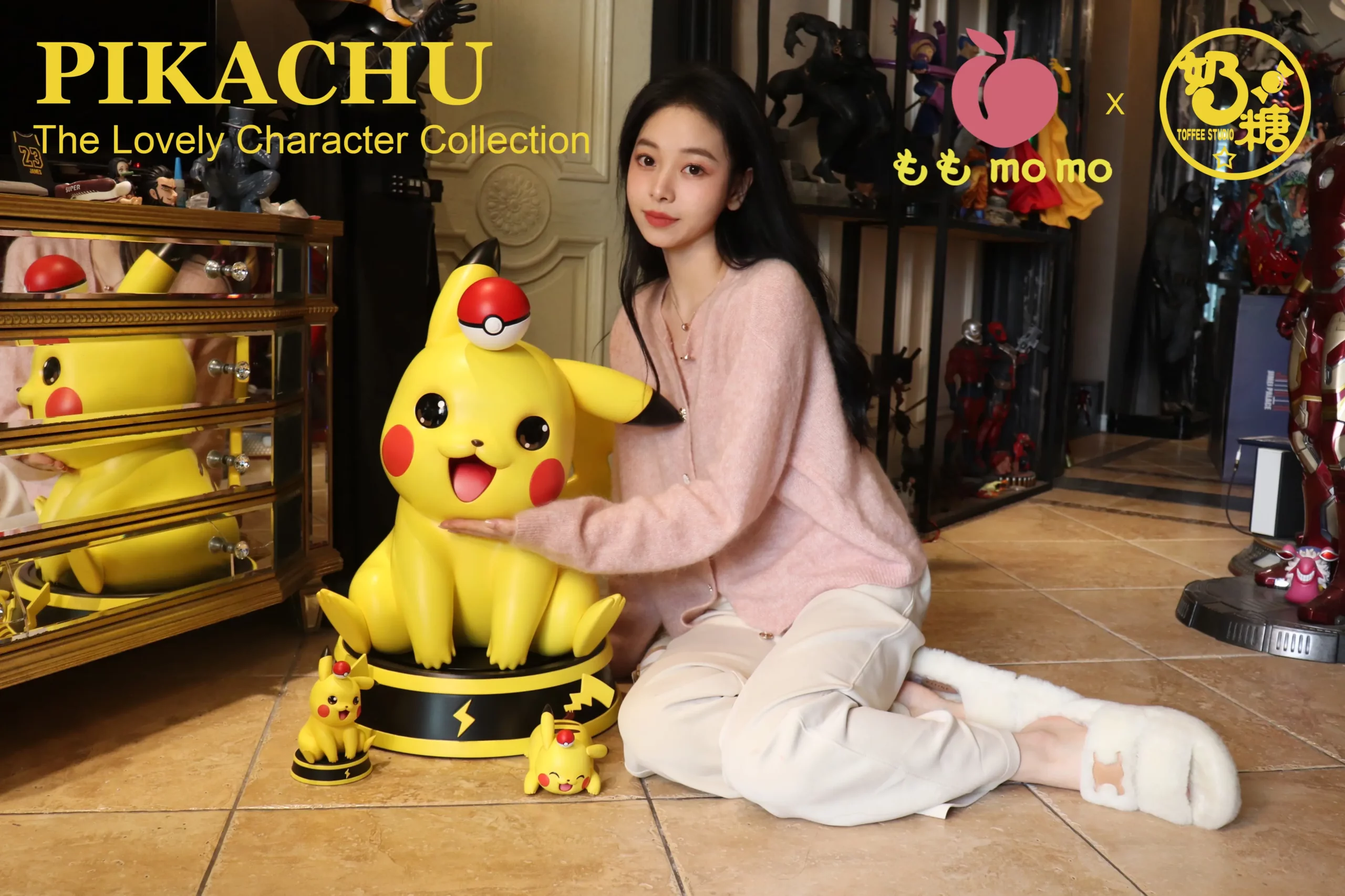 1/1 & Mini Scale Sitting Pikachu - Pokemon Resin Statue - MOMO Studio ...
