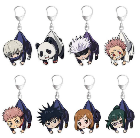 Characters of Jujutsu Kaisen Series 002 Chibi Ver. Acrylic Key Chain ...