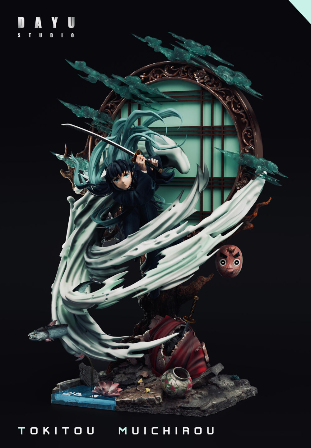 Muichiro Tokito with LED - Demon Slayer: Kimetsu no Yaiba Resin Statue ...
