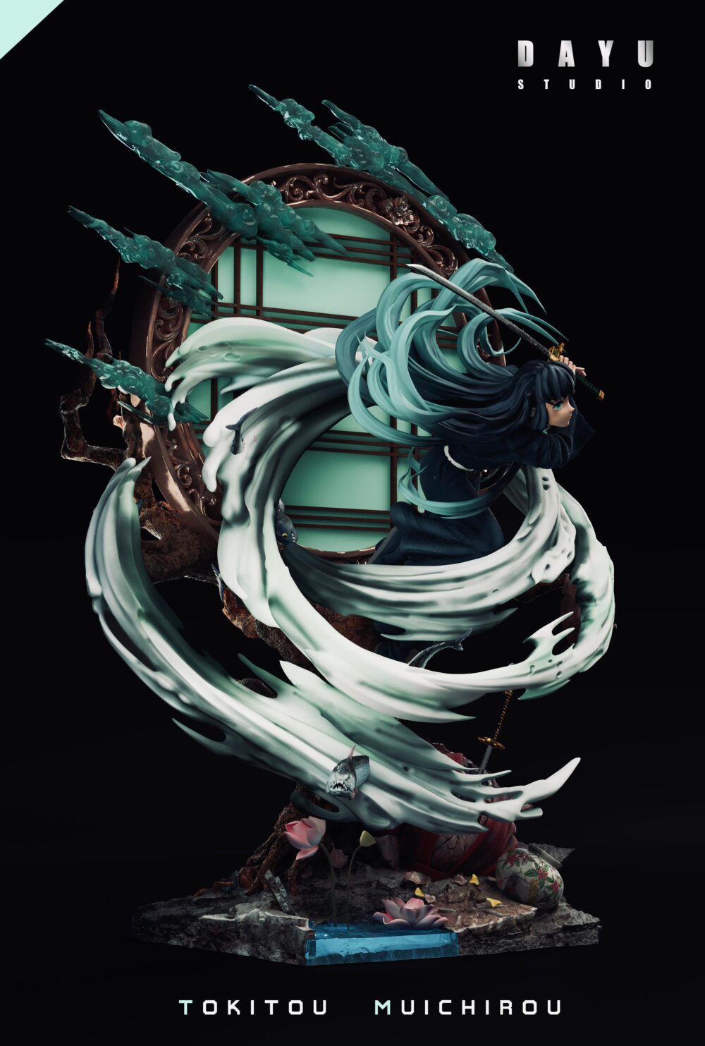 Muichiro Tokito with LED - Demon Slayer: Kimetsu no Yaiba Resin Statue ...