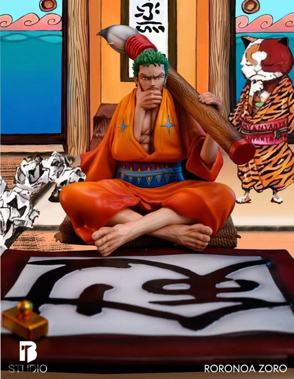 Title Page Sitting Roronoa Zoro - ONE PIECE Resin Statue - BT Studios ...