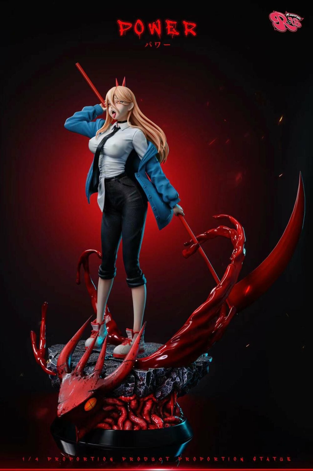 1/4 Scale Blood Fiend Power - Chainsaw Man Resin Statue - R18 Studio ...