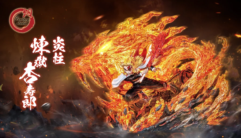 Kyojuro Rengoku with LED - Demon Slayer: Kimetsu no Yaiba Resin Statue ...