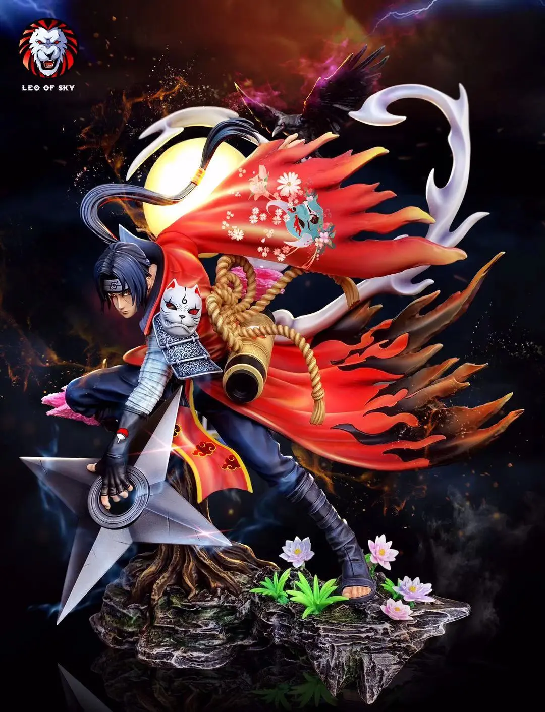 40CM Itachi Uchiha with LED - Naruto Resin Statue - Leo of Sky Studios ...