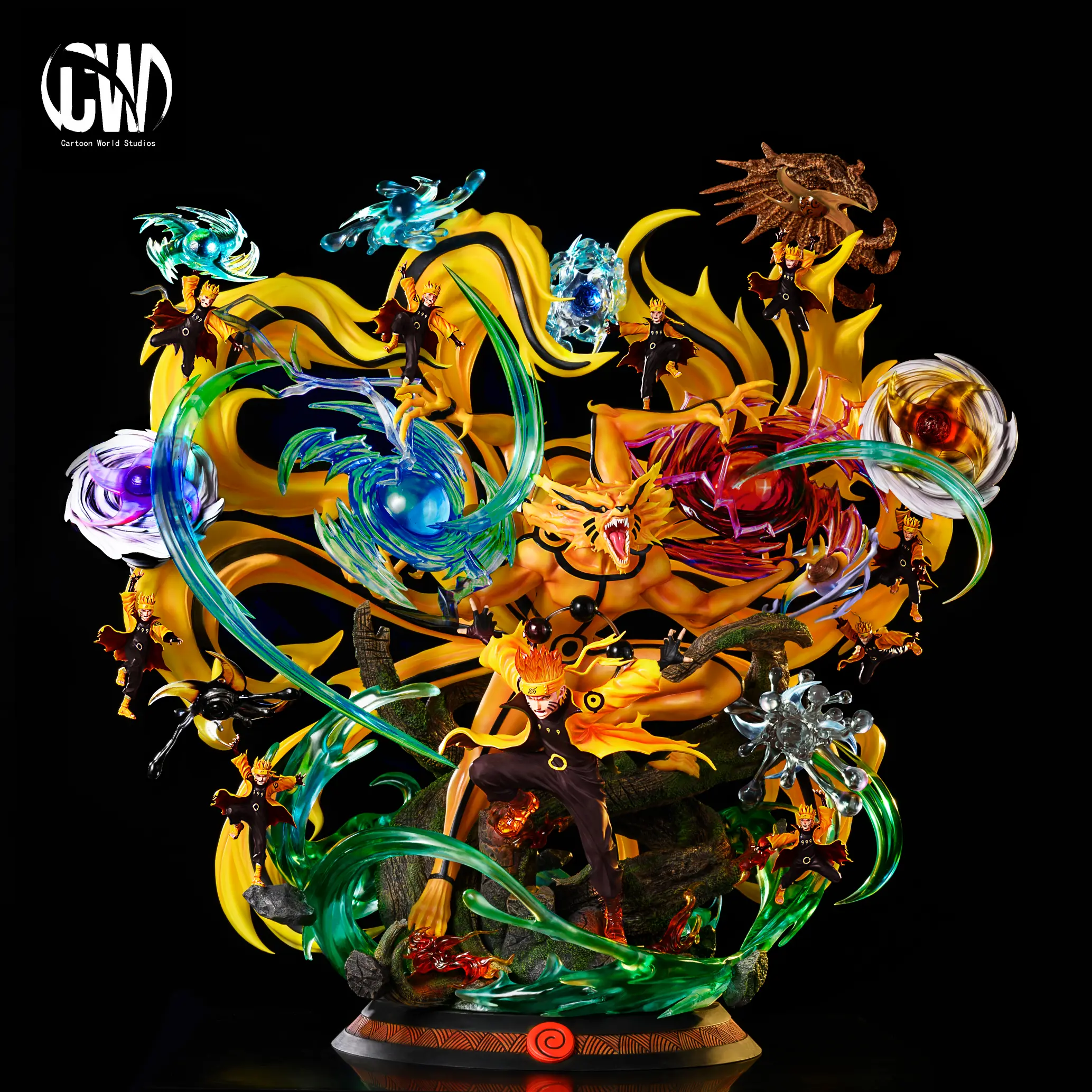 1/6 Scale Tailed Beast Sage Mode Uzumaki Naruto with LED - Naruto Resin ...