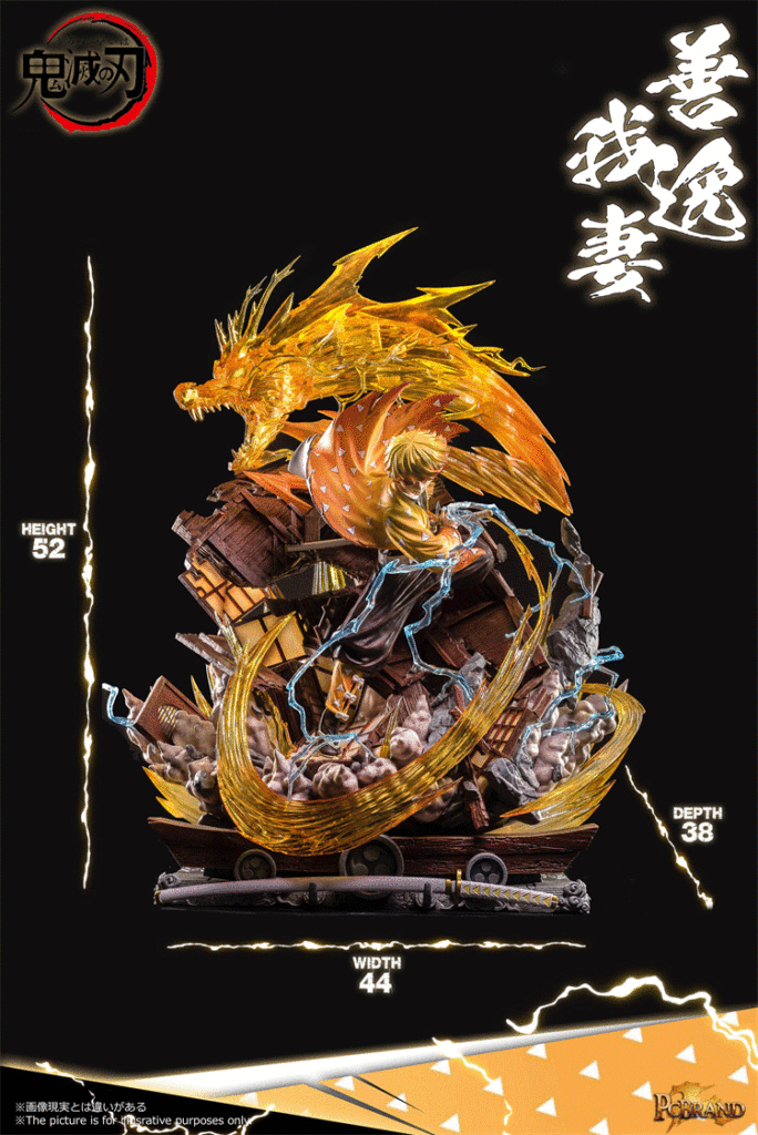 Zenitsu Agatsuma with LED - Demon Slayer: Kimetsu No Yaiba Resin Statue ...