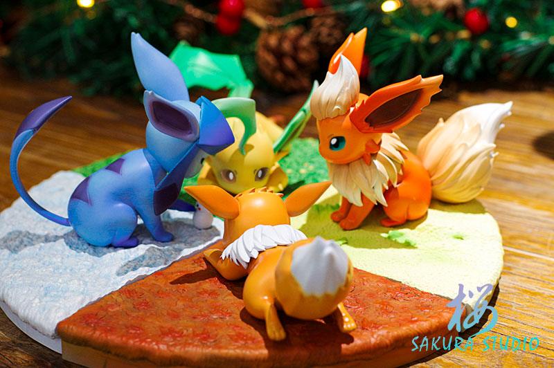 Four Season of Eevee Family - Pokemon Resin Statue - SAKURA Studio [In ...