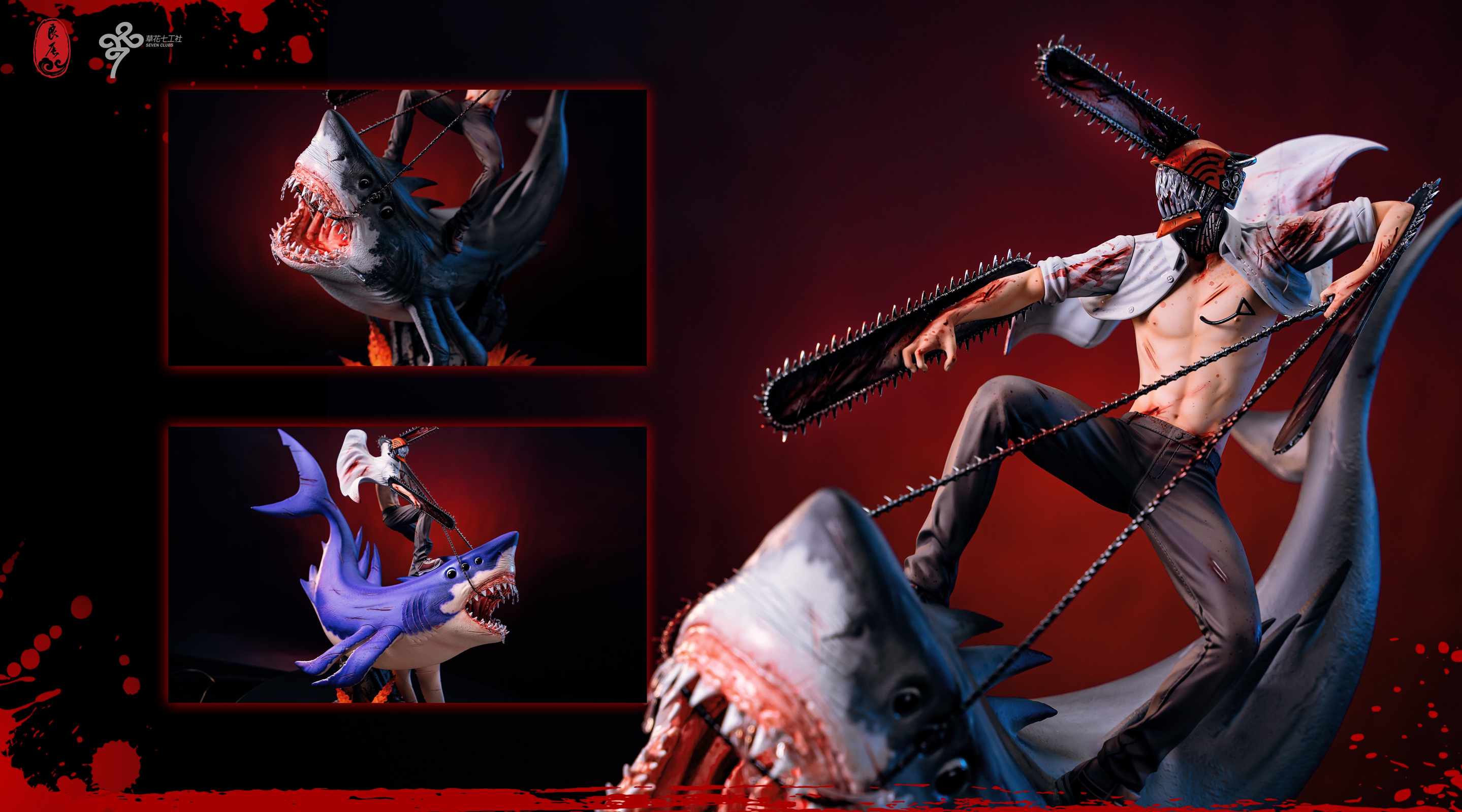 Chainsaw Man Series 002 Denji Riding Devil Form Beam - Chainsaw Man ...