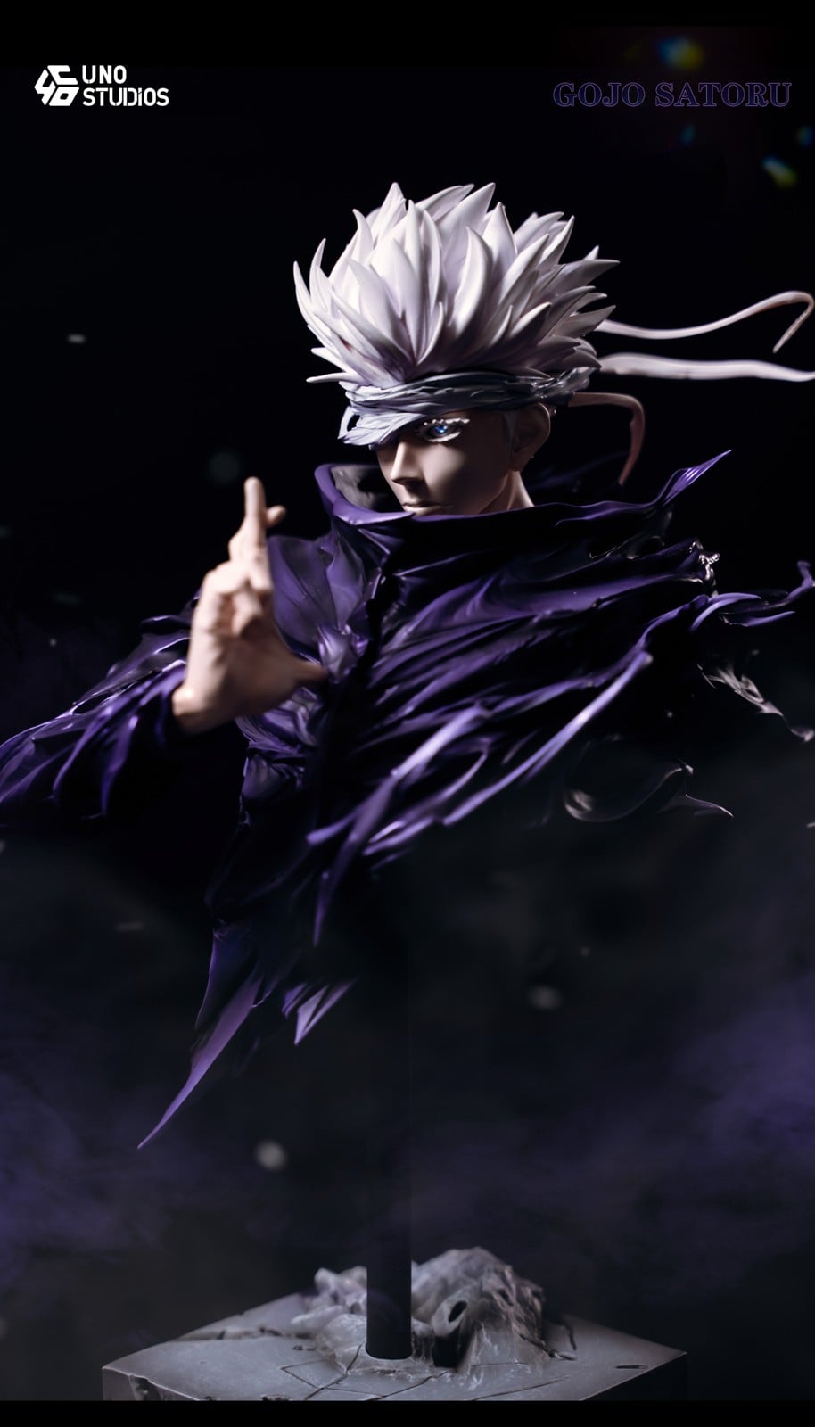 Satoru Gojo & Satoru Gojo Bust Statue - Jujutsu Kaisen Resin Statue ...
