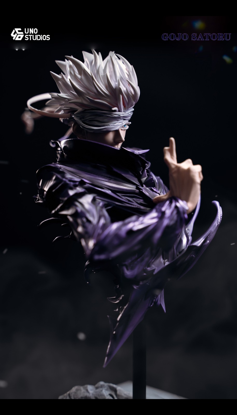 Satoru Gojo & Satoru Gojo Bust Statue - Jujutsu Kaisen Resin Statue ...