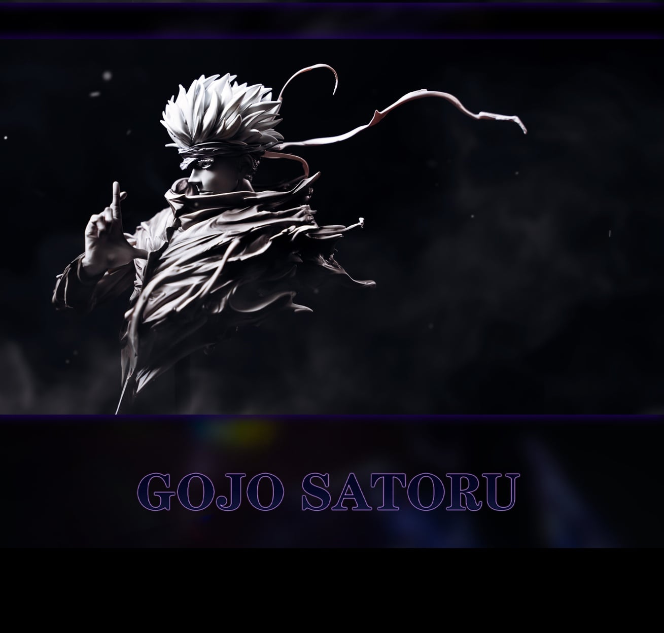 Satoru Gojo & Satoru Gojo Bust Statue - Jujutsu Kaisen Resin Statue ...