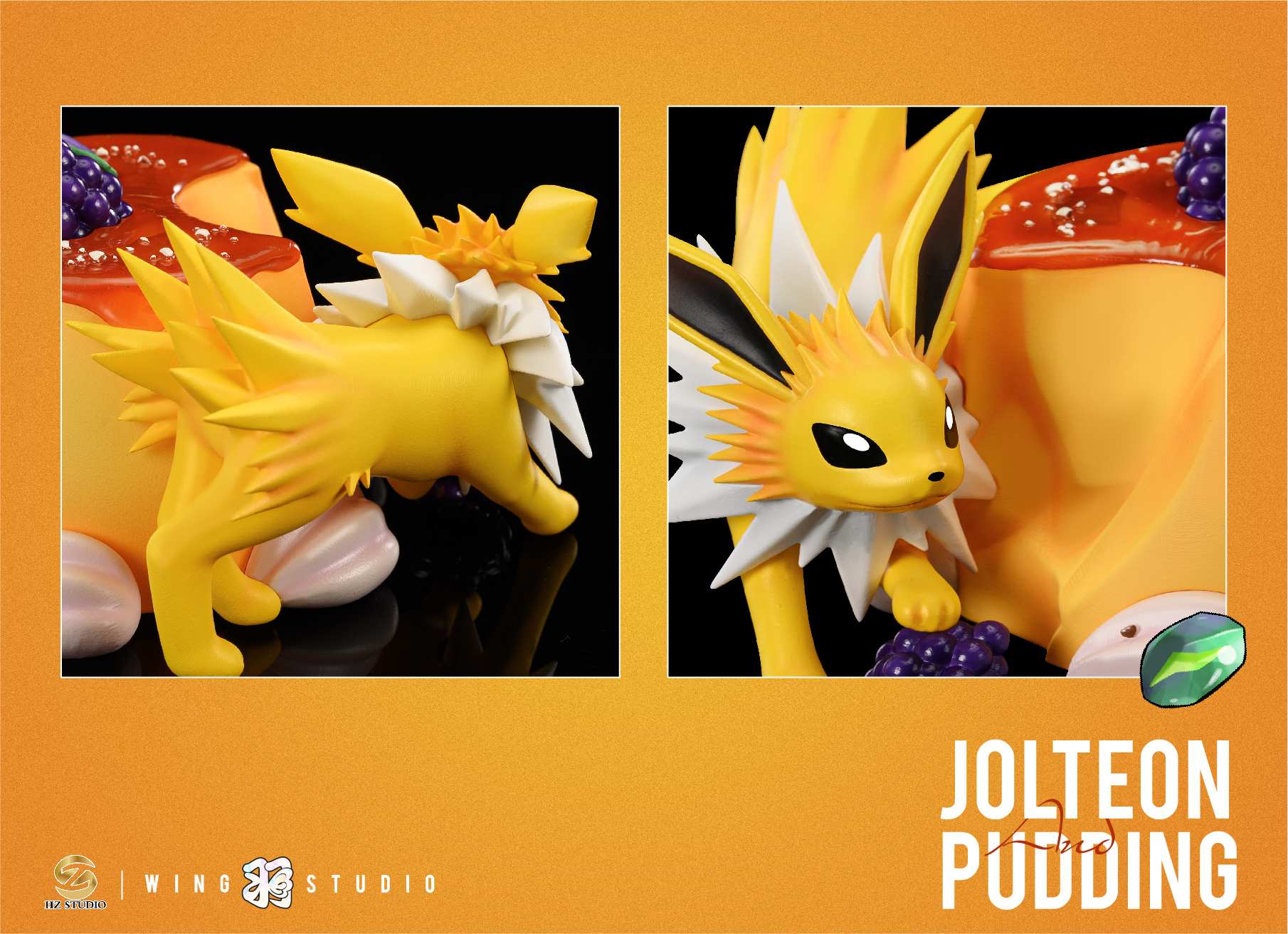 Jolteon Pudding - Pokemon Resin Statue - Wing Studio - FIGURETOPIA