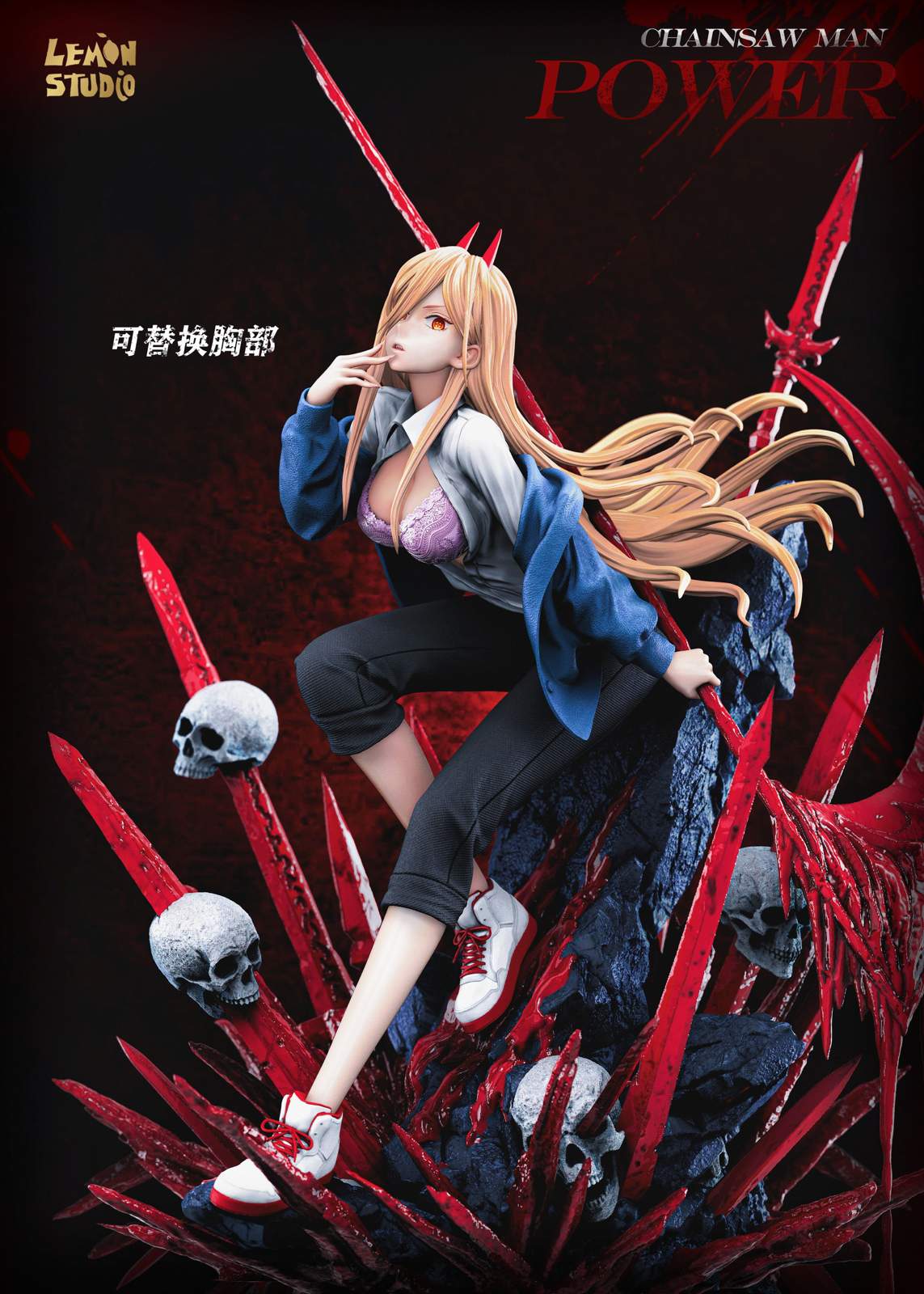 1/6 Scale Power - Chainsaw Man Resin Statue - lemon studio - FIGURETOPIA