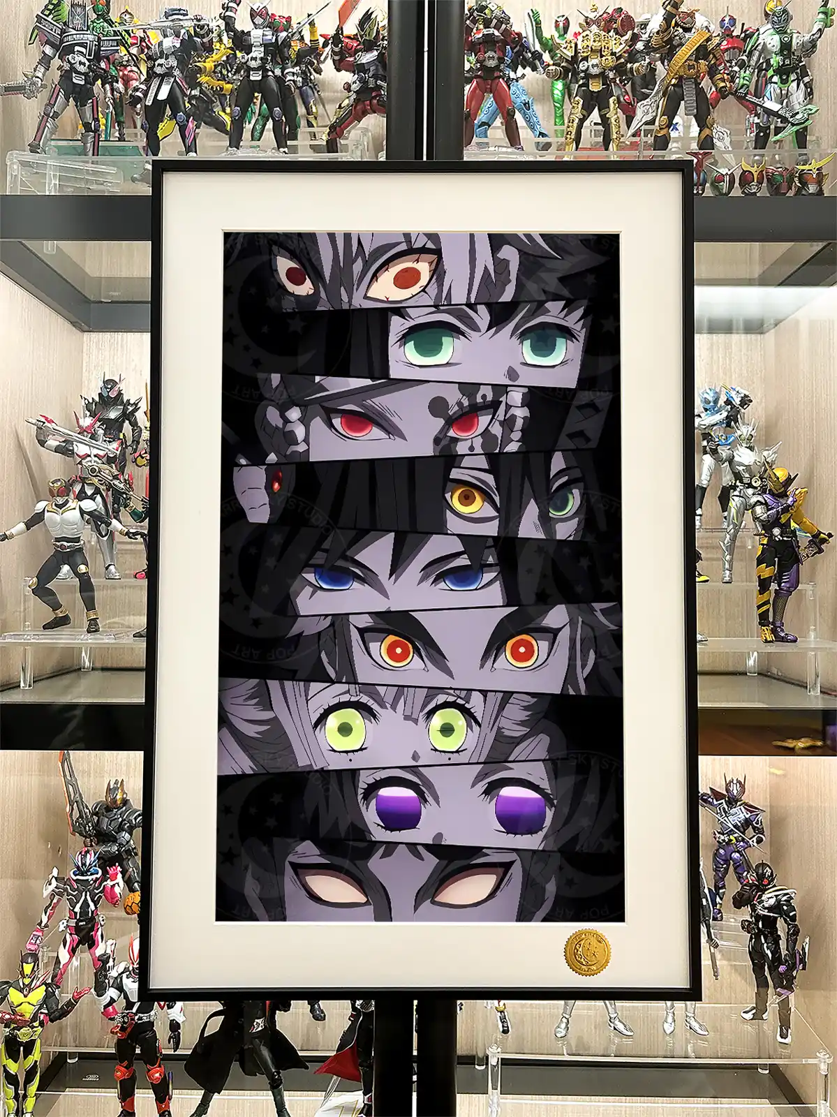 Eyes of Nine Hashira Decorative Painting - Demon Slayer: Kimetsu No Yaiba - Xingkong Studio