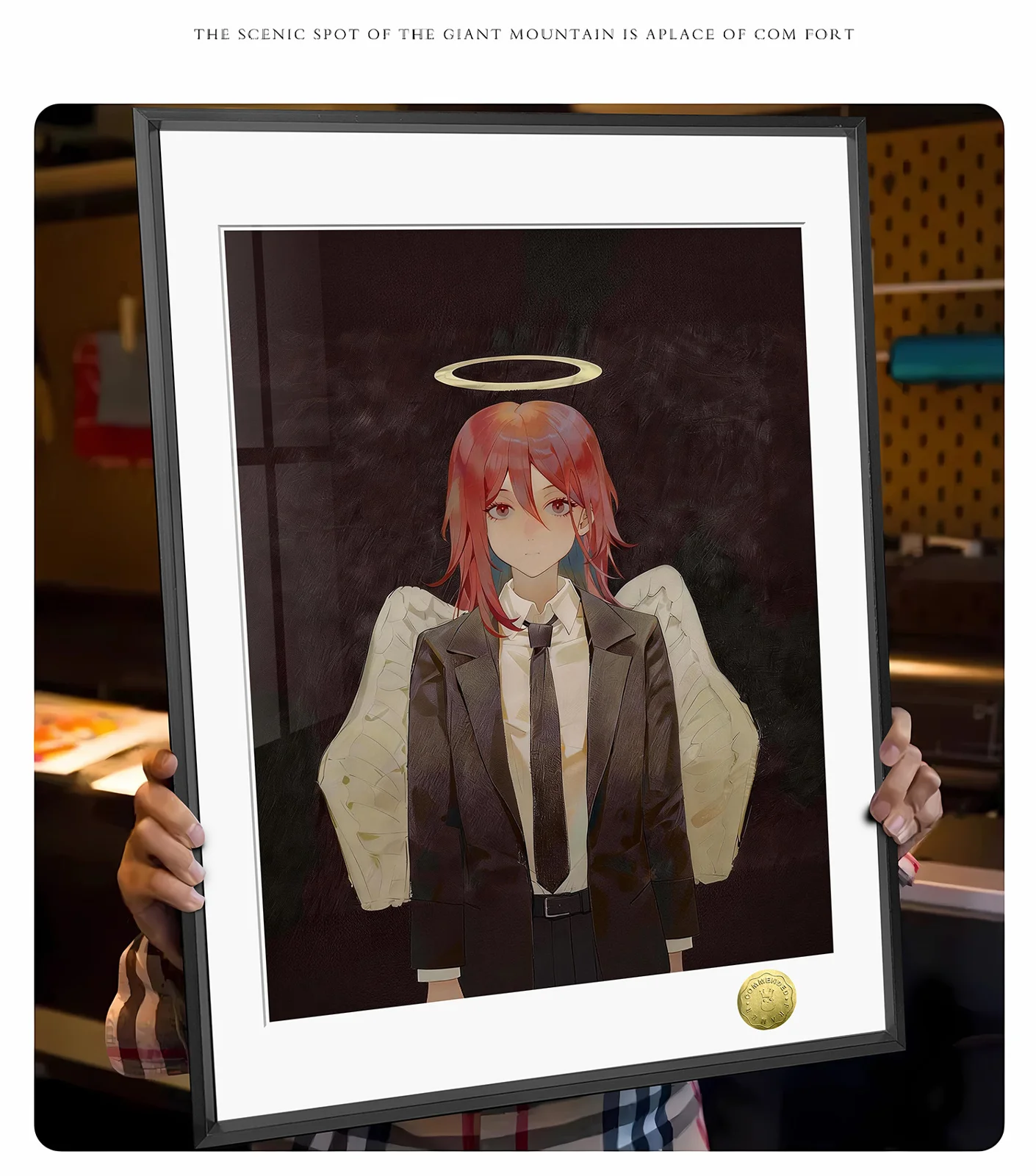 A3 & 4K Size Angel Devil Decorative Painting - Chainsaw Man Decoration ...