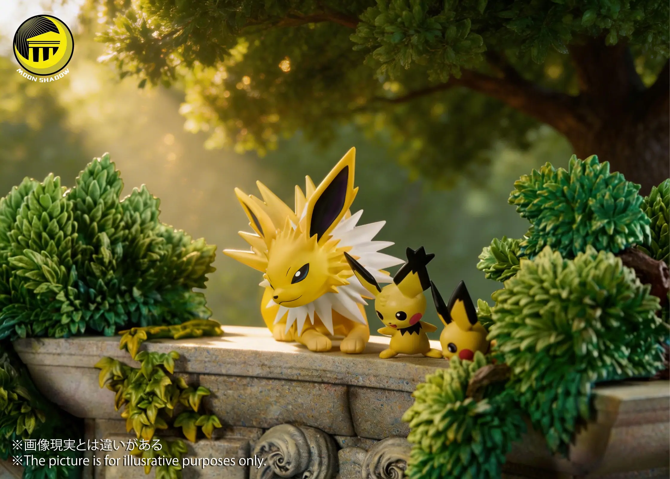 Anniversary Eevee Family Garden Scene - Pokemon Resin Statue - Moon ...